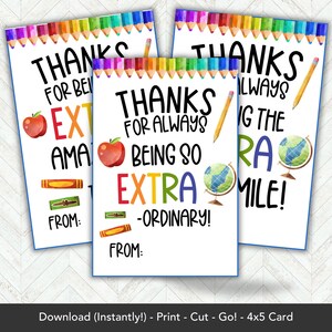 Teacher Appreciation Gift Tag, Bulk Teacher Gift for Teacher From ...