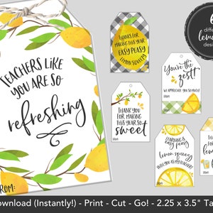 Teacher Appreciation Gift Tag Teacher Gift Tags Printable | Etsy