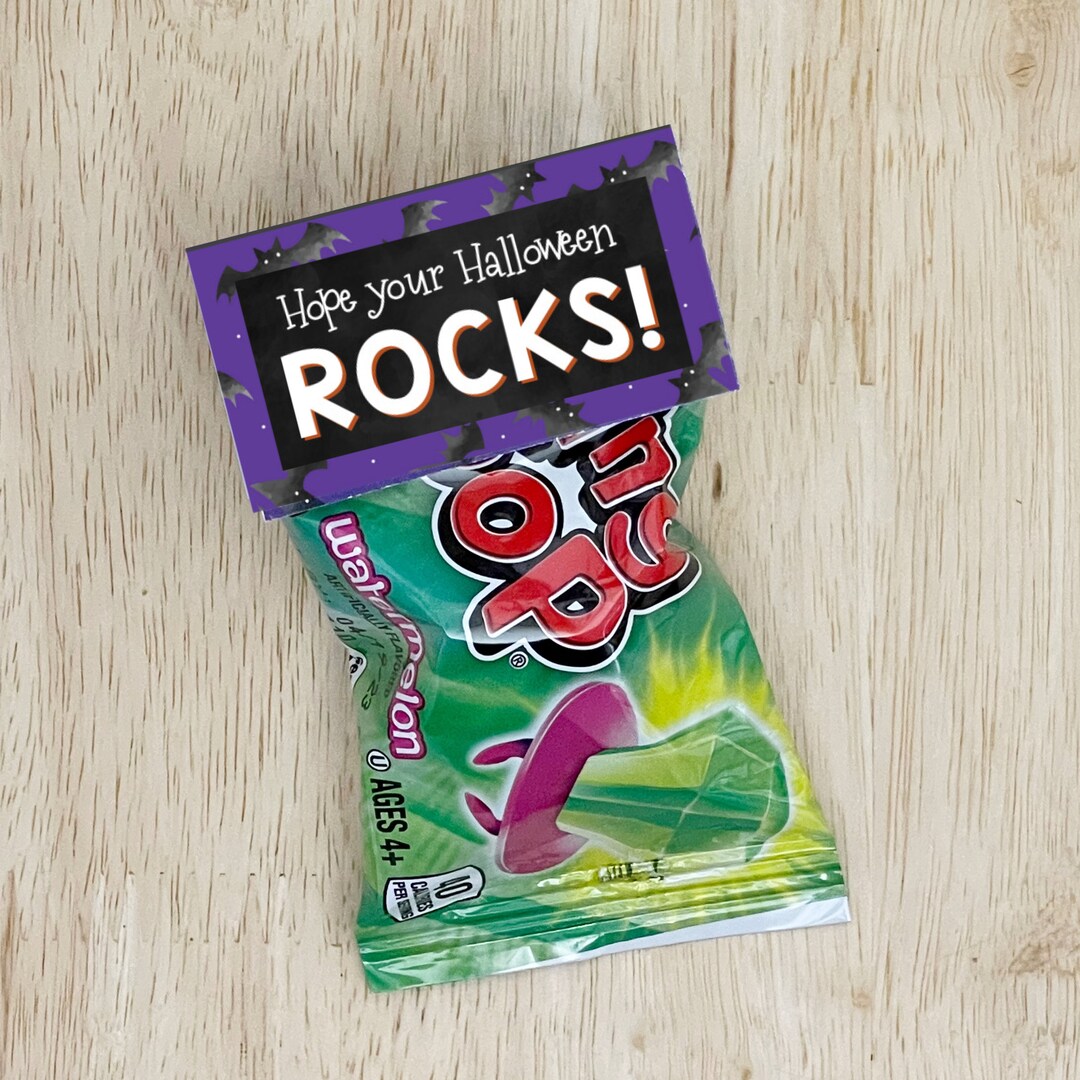 Printable Halloween Treat Tag, Halloween Favor Tags for Goodie Bag or ...