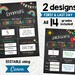 First Day of School Sign Printable EDITABLE Template Back to - Etsy