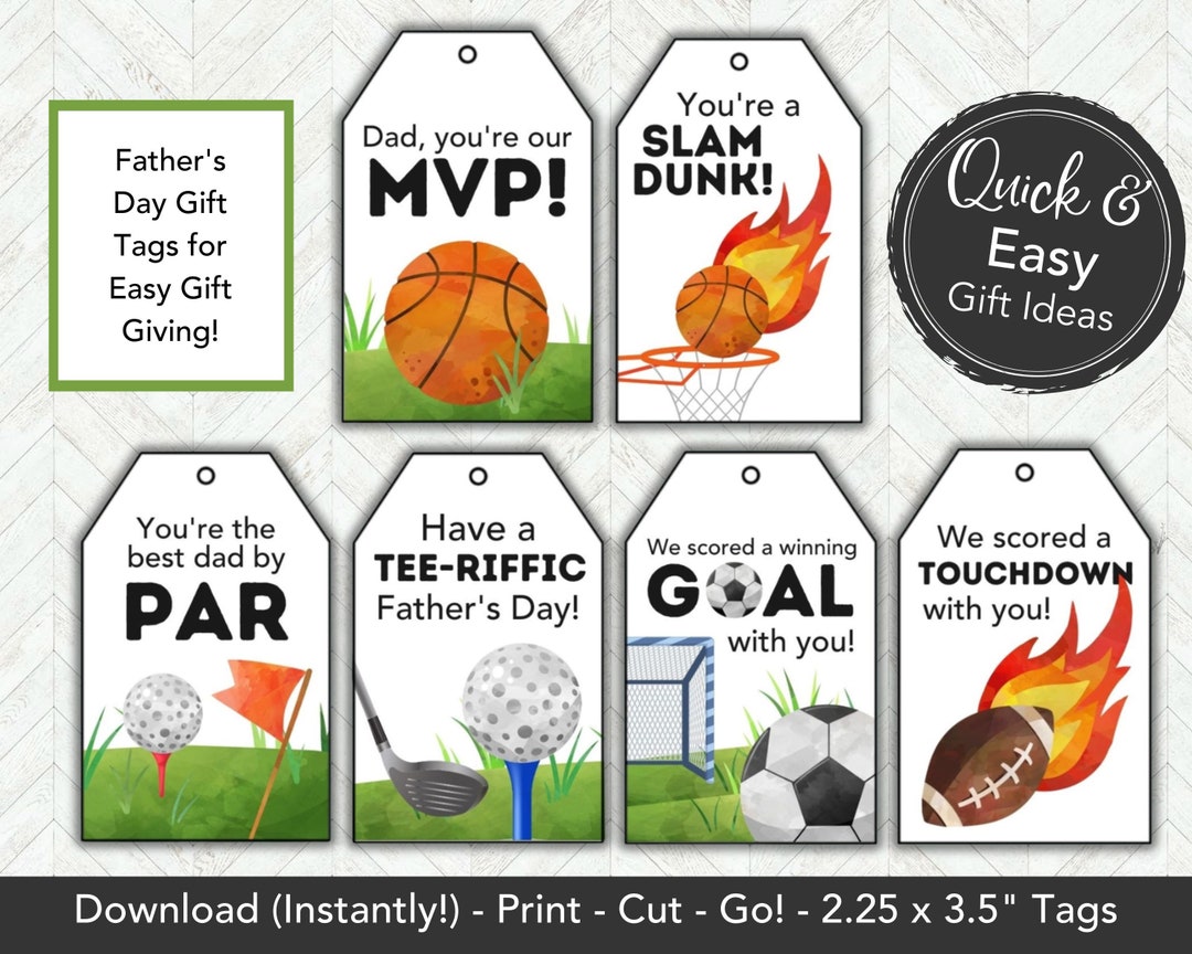 Printable Fathers Day Gift Tag Fathers Day Printable Gift - Etsy