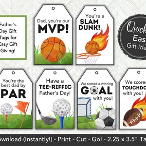 Printable Fathers Day Gift Tag Fathers Day Printable Gift - Etsy