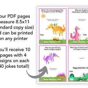 Girl Dragon Printable Valentine Cards for Kids Valentines - Etsy