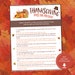 This or That Thanksgiving Game for Kids and Adult Parties Instant ...