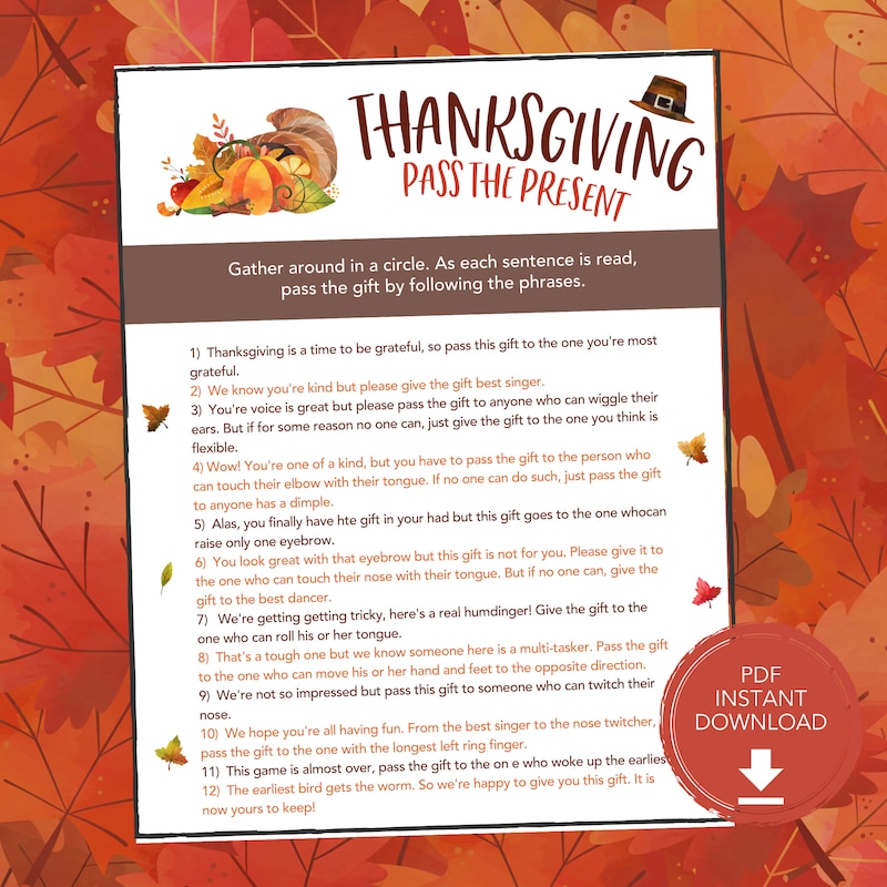 Thanksgiving Fun Family Ideas - Etsy