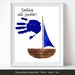 Handprint Sail Boat Craft, Printable Summer Handprint Art, End of ...