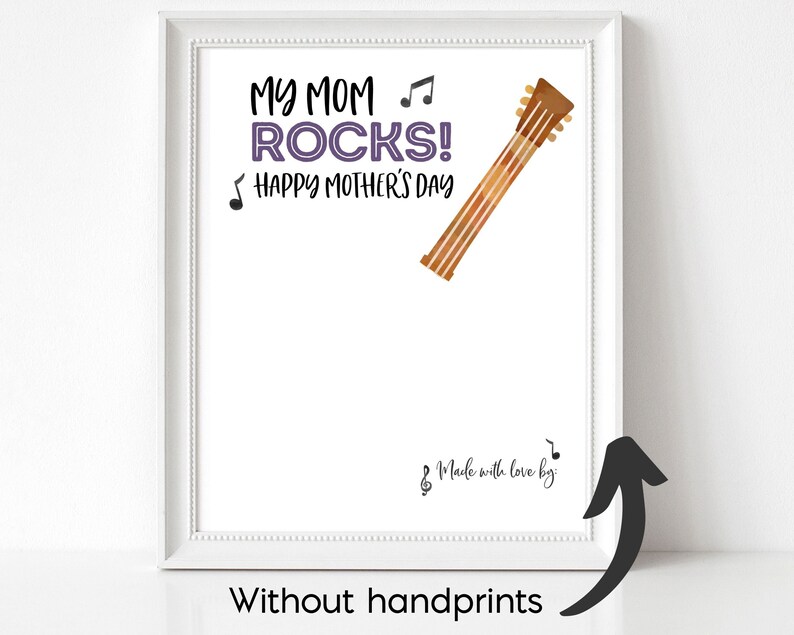 Printable Mothers Day Handprint Craft for Kids Mom Gift From - Etsy