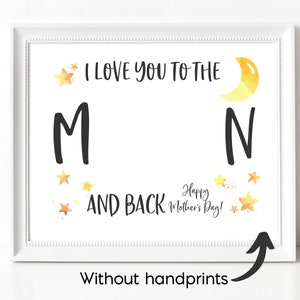 Mothers Day Handprint Printable, Grandma Gift From Grandkids or DIY ...