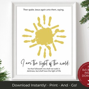 Scripture Handprint Christmas Craft DIY Baby's First - Etsy
