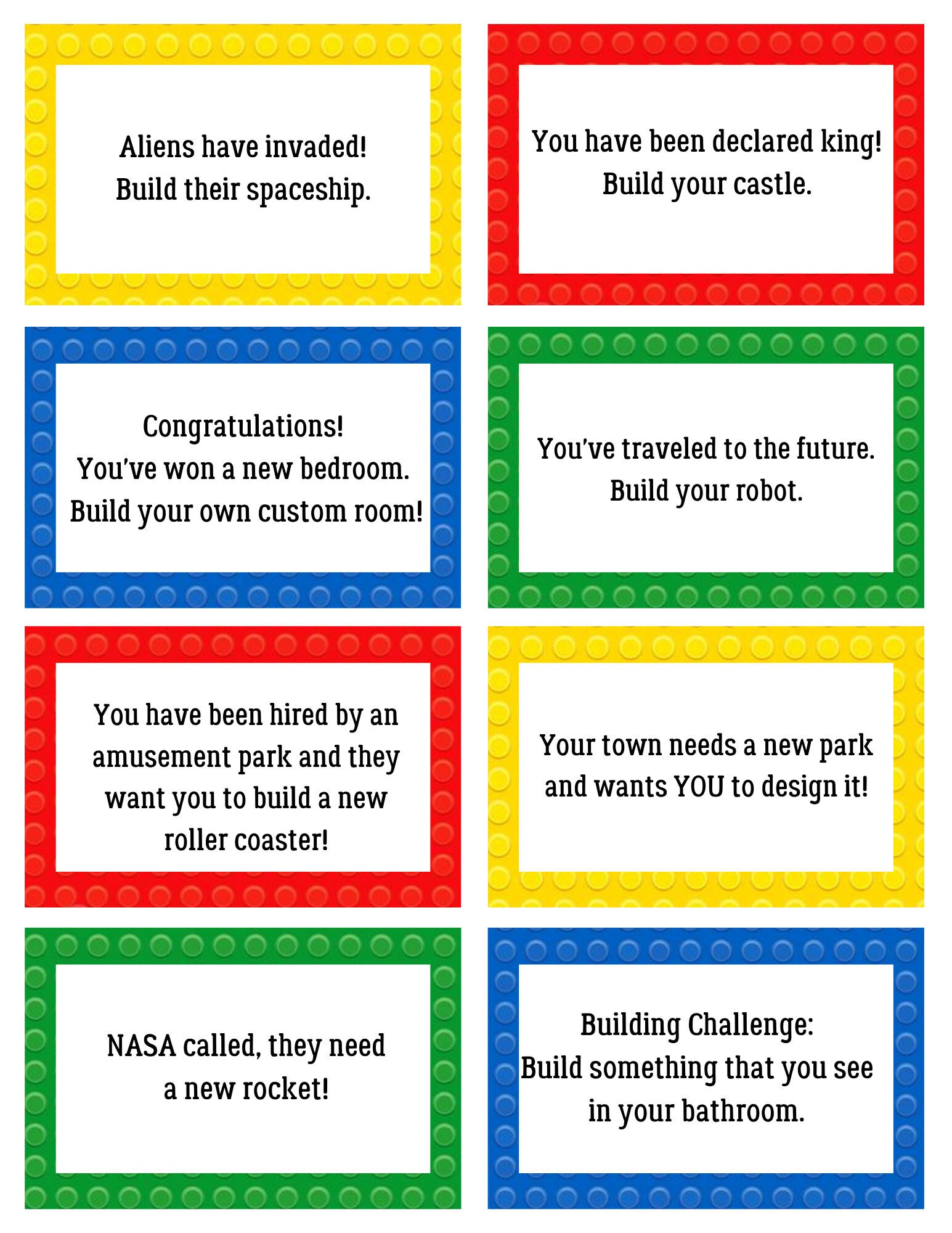 Creative Kids Printable Activity Boredom Buster Homeschool - Etsy