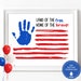 American Flag 4th of July Handprint Art, Fourth of July Handprint Craft ...
