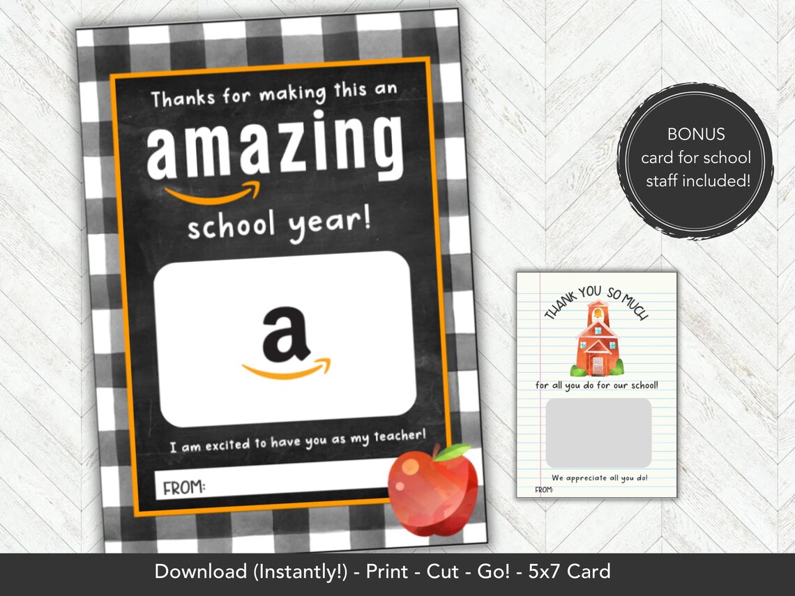 Back to School Gift, Teacher Appreciation Gift Card Holder, 1st Day of ...