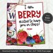 Berry Fruit Snacks Treat Gift Tag, Back to School Gift Tag, Meet the ...