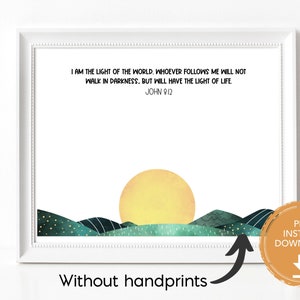 Scripture Craft Printable Handprint Art for Kids Easy Bible - Etsy