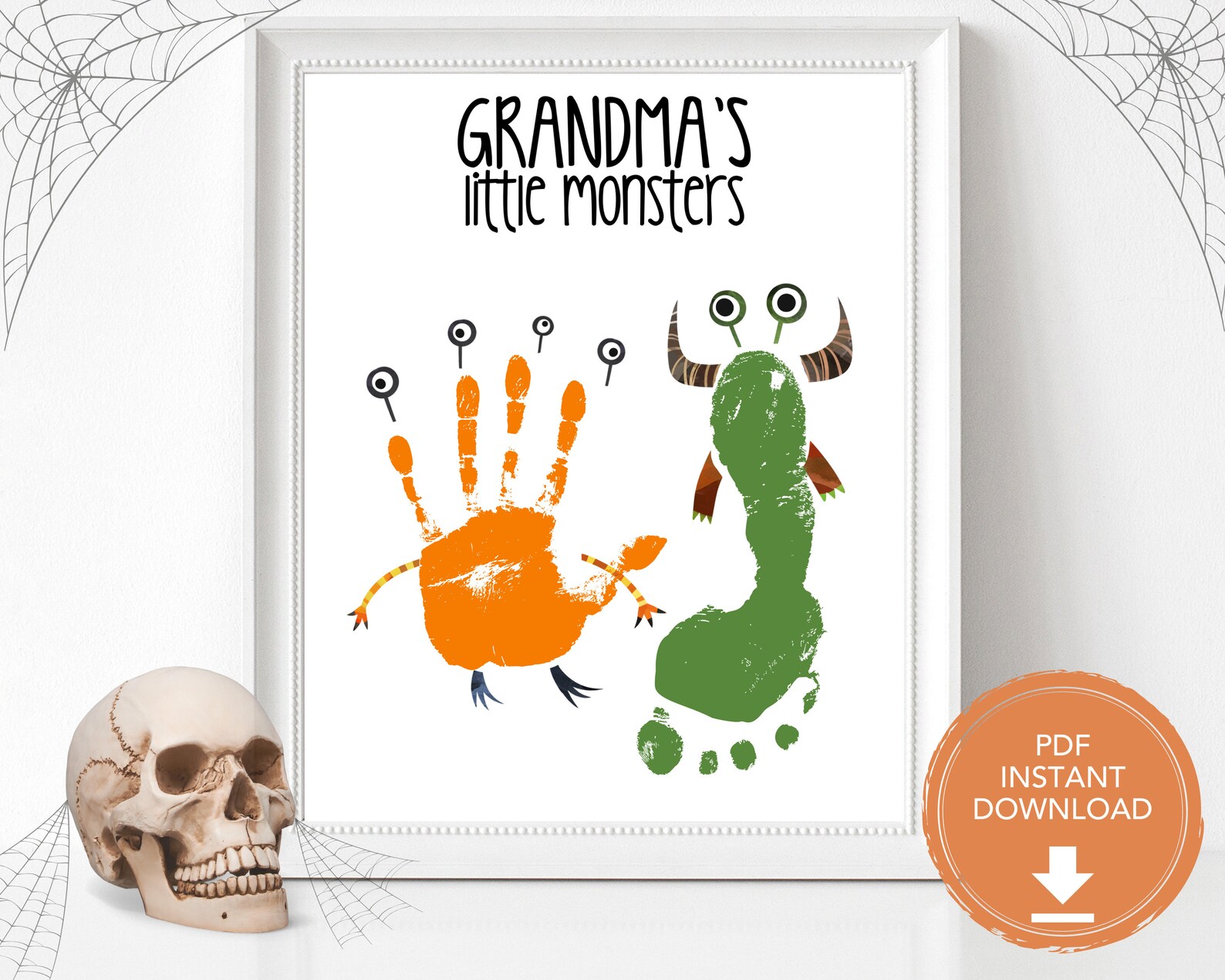 Monster Halloween Handprint Craft DIY Craft for Kids Art - Etsy