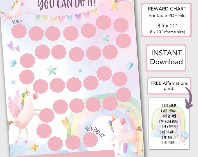 Dragon Reward Chart for Kids Behavior Chart Printable, Chore Chart ...