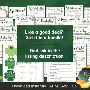 St Patricks Day Riddles St Patricks Day Game for Kids Class - Etsy