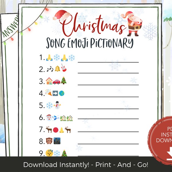 Emoji Christmas Songs - Etsy