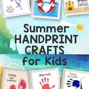 Handprint Sail Boat Craft, Printable Summer Handprint Art, End of ...