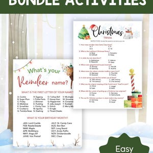 What's Your Christmas Name Game Christmas Game for Kids and Adult ...