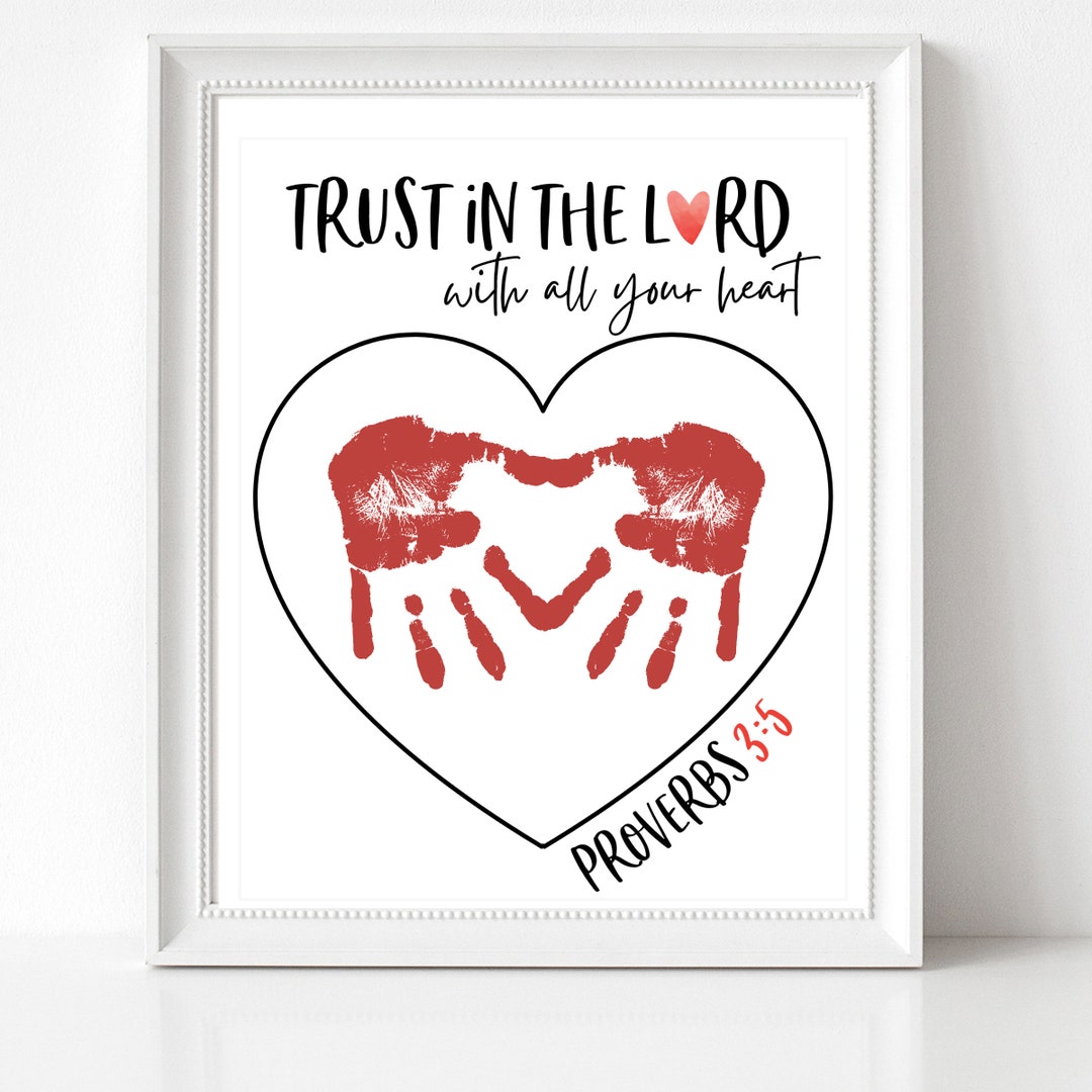Kids Bible Study Craft, Handprint Art Bible Printables, Children Bible ...