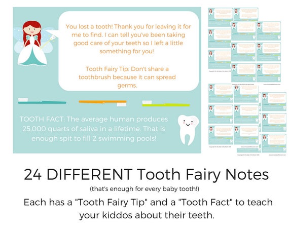 Tooth Fairy Letter Tooth Fairy Note Lost Tooth Receipt | Etsy