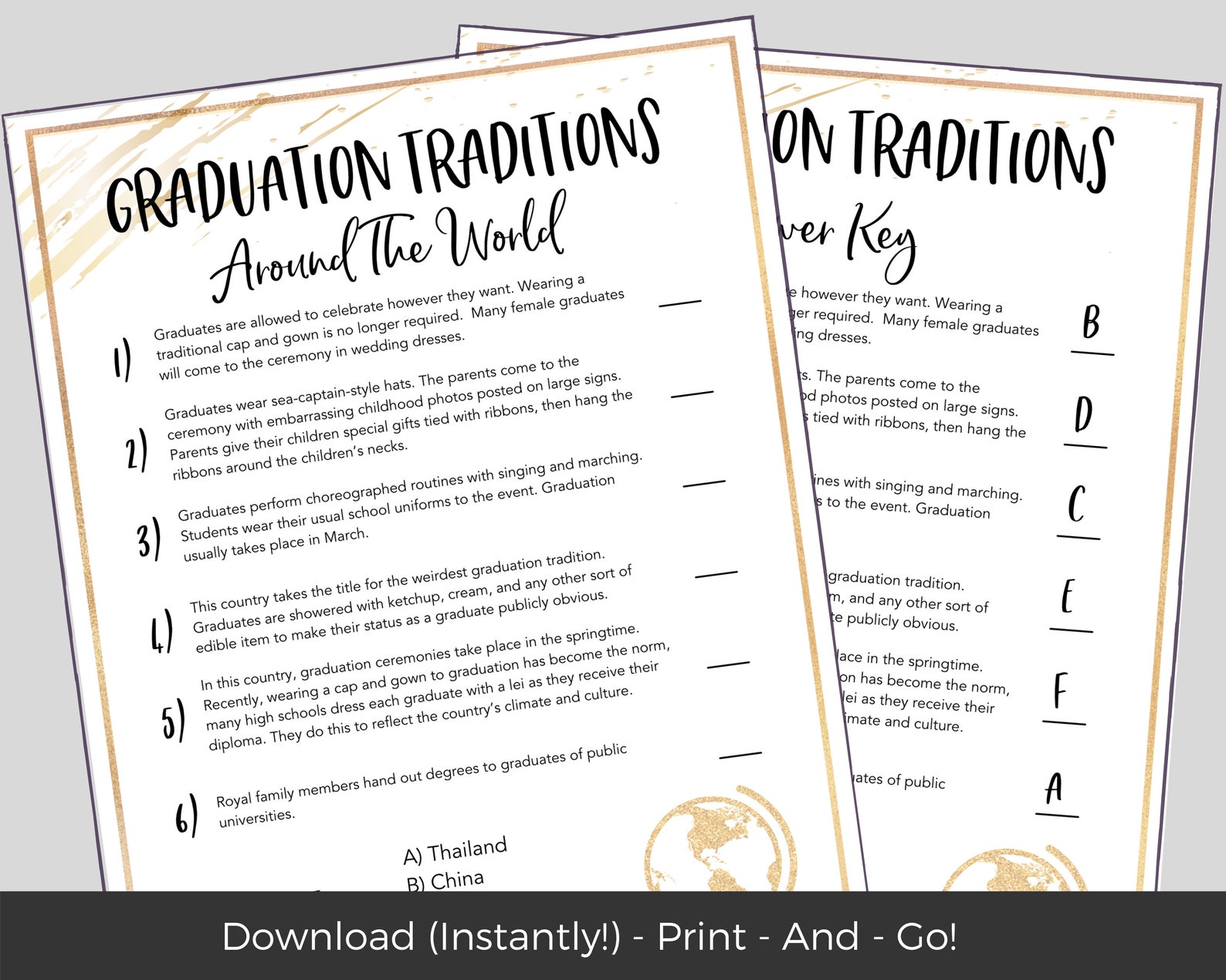 Graduation Party Games College Graduation Party Ideas High | Etsy