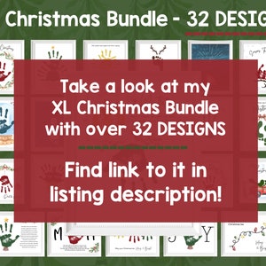 Mistletoe Handprint Kids Christmas Craft Baby's First - Etsy