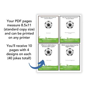 Soccer Printable Valentine Cards for Kids, Kids Valentines Cards ...