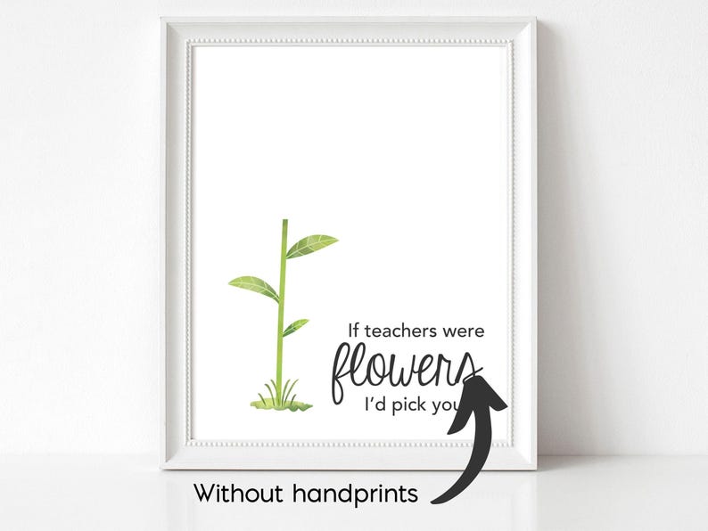 Teacher Appreciation Handprint Art for Kids, Teacher Thank You Gift ...