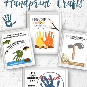 Printable Handprint Craft Gift for Dad From Kids, Easy Preschool Crafts ...