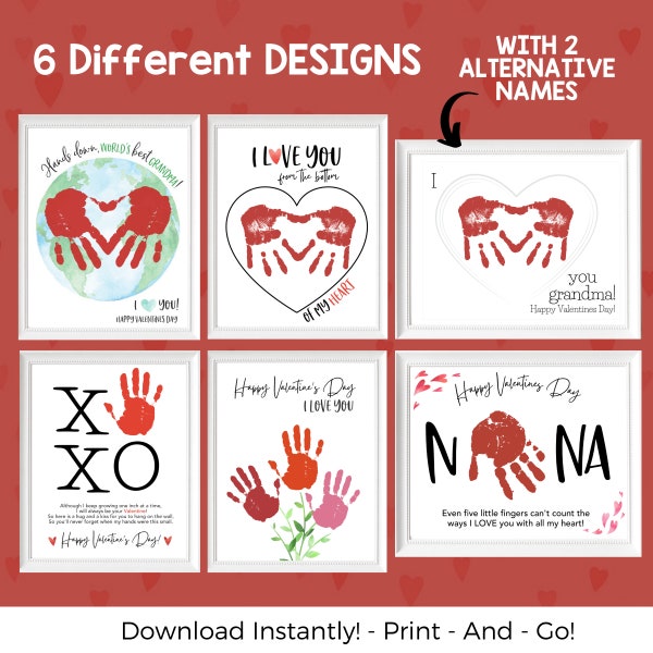 Grandparents Day Handprint Craft - Etsy