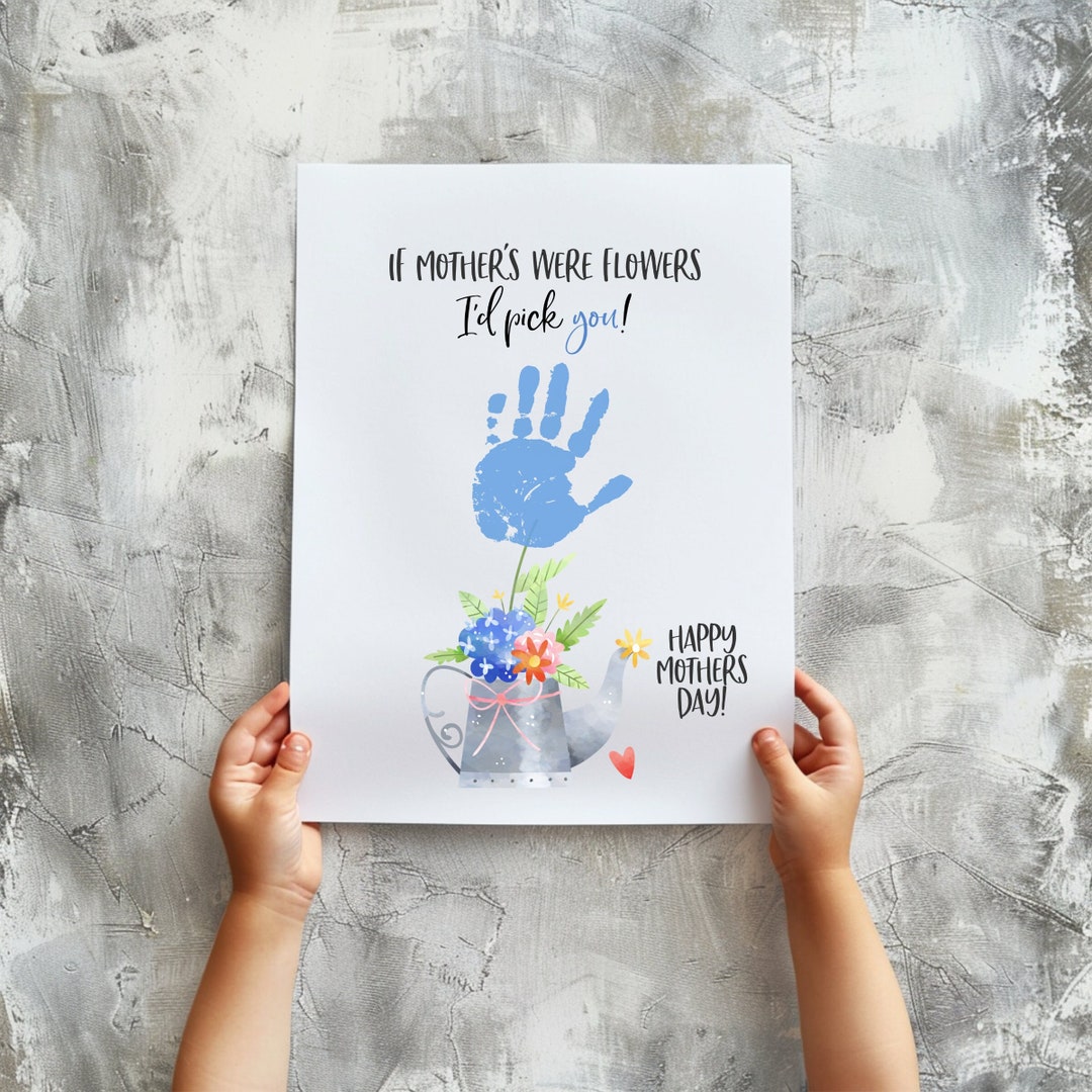 Mothers Day Craft for Kids, Mothers Day Handprint Printable ...