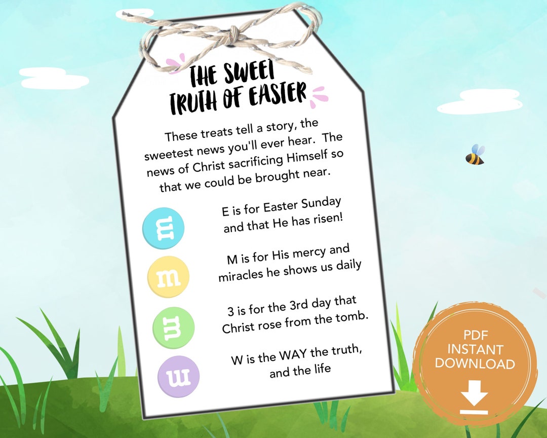 Christian Easter Gift Tags for Class or Sunday School Easter - Etsy