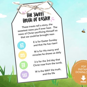 Christian Easter Gift Tags for Class or Sunday School Easter - Etsy