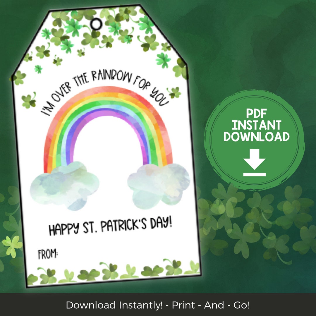 St Patricks Day Printable Gift Tag, St Patricks Day Tags, Friend or ...