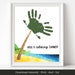 Handprint Beach Craft, Printable Summer Handprint Art, End of School ...