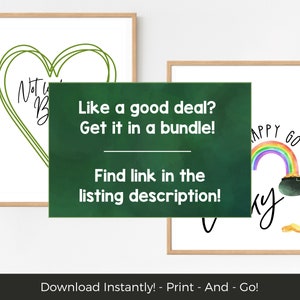St Patricks Day Wall Art Printable Decor, Saint Patricks Day Printable ...