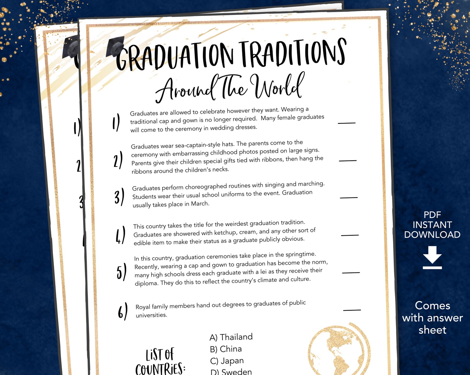 Graduation Party Games College Graduation Party Ideas High - Etsy