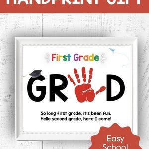 Fourth Grade Graduation Handprint Art, 4th Grade End of School Year ...