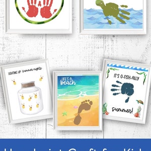 Handprint Turtle Craft, Printable Summer Handprint Art, End of School ...