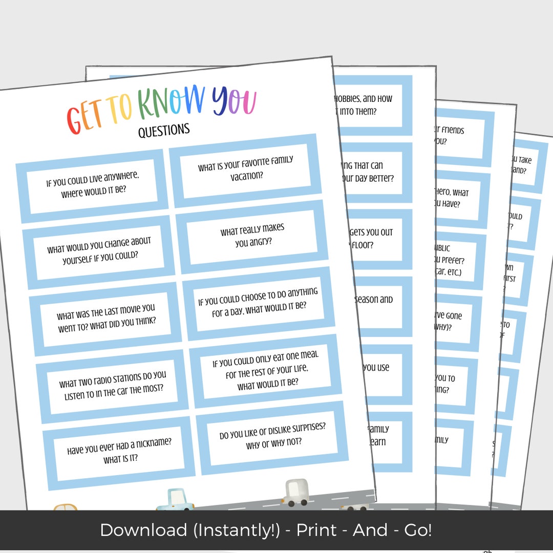 Road Trip Kids Activity, Road Trip Printable Games for Kids, Get to ...