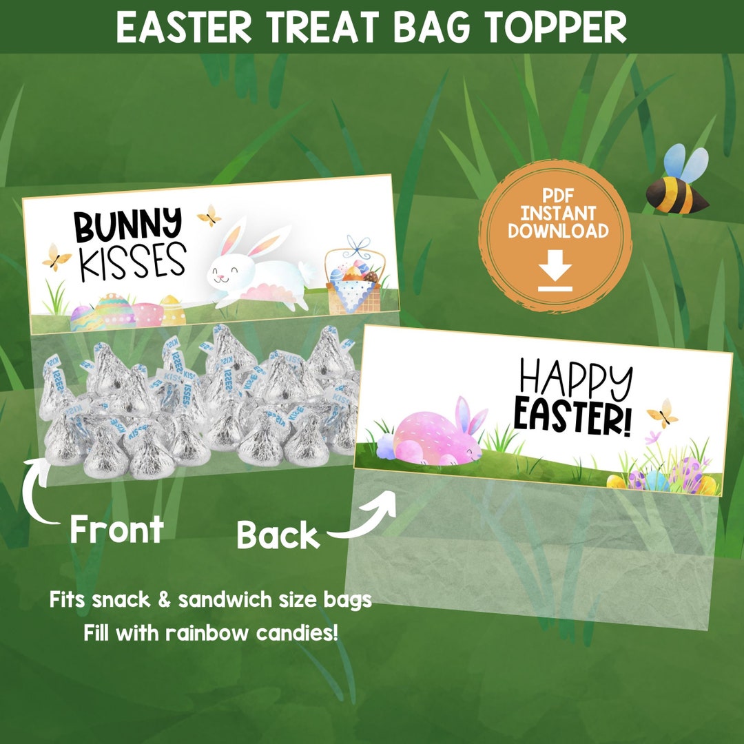 Easter Treat Bag Topper, Easter Basket Stuffers for Boys and Girls ...