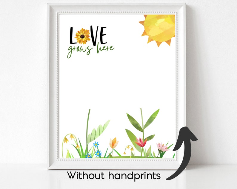 Printable Crafts for Kids Flower Handprint Valentine Art - Etsy