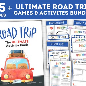 Kids Road Trip Games Printable Family Road Trip Planner - Etsy