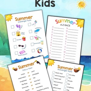 Summer Word Scramble, Printable Summer Games for Kids, Word Search ...