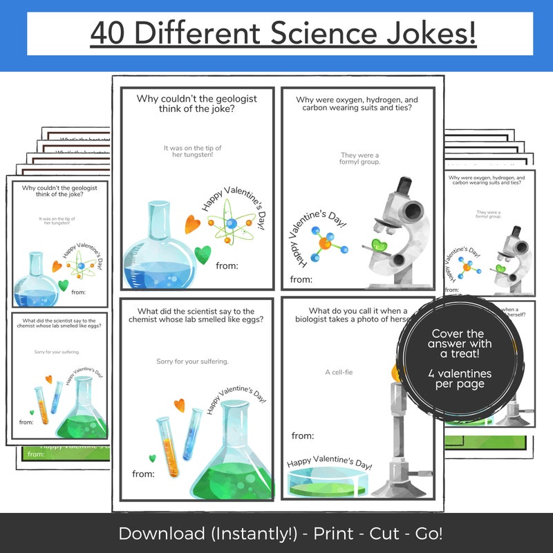 Science Valentine - Etsy