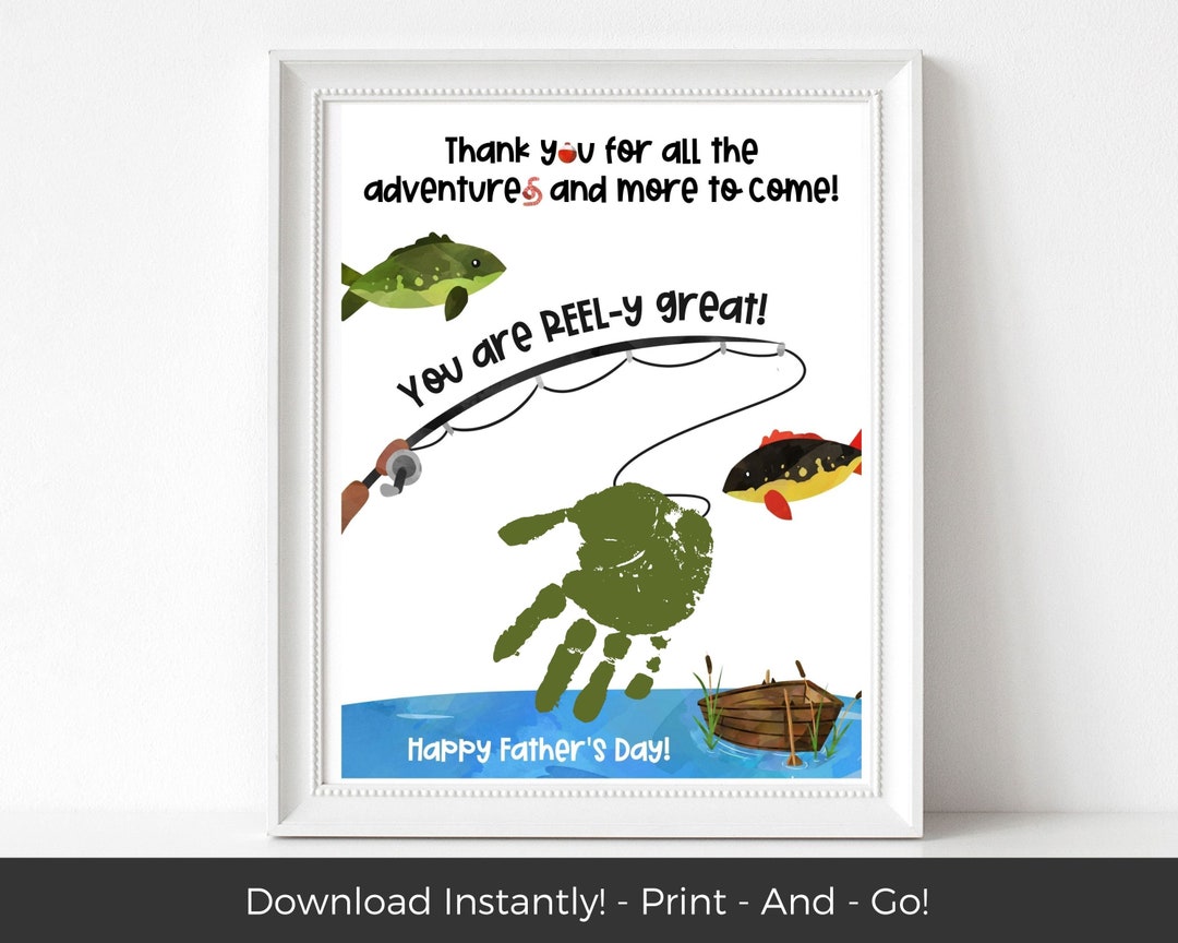 Printable Handprint Craft Gift for Dad From Kids, Easy Preschool Crafts ...