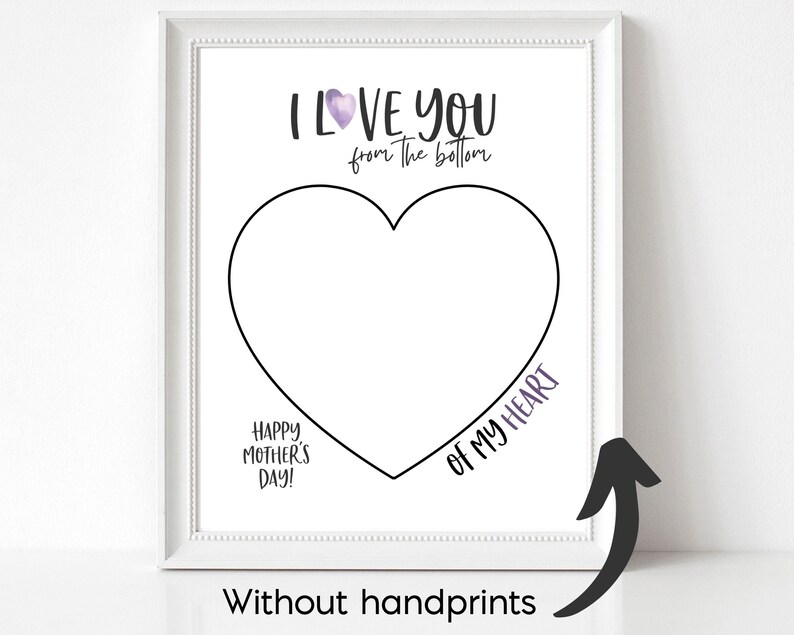 Mothers Day Handprint Art for Kids Mom Handprint Craft - Etsy