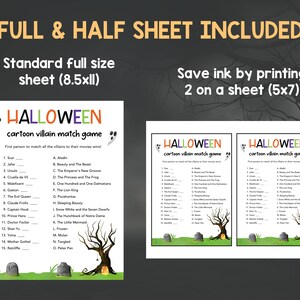 Villain Trivia Game Halloween Printable Halloween Party Games - Etsy